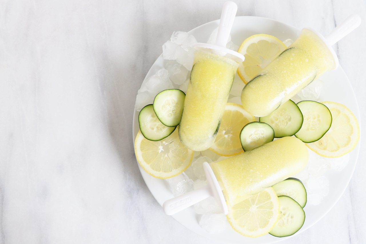 LEMON CUCUMBER POPSICLES – Healthy Grocery Girl