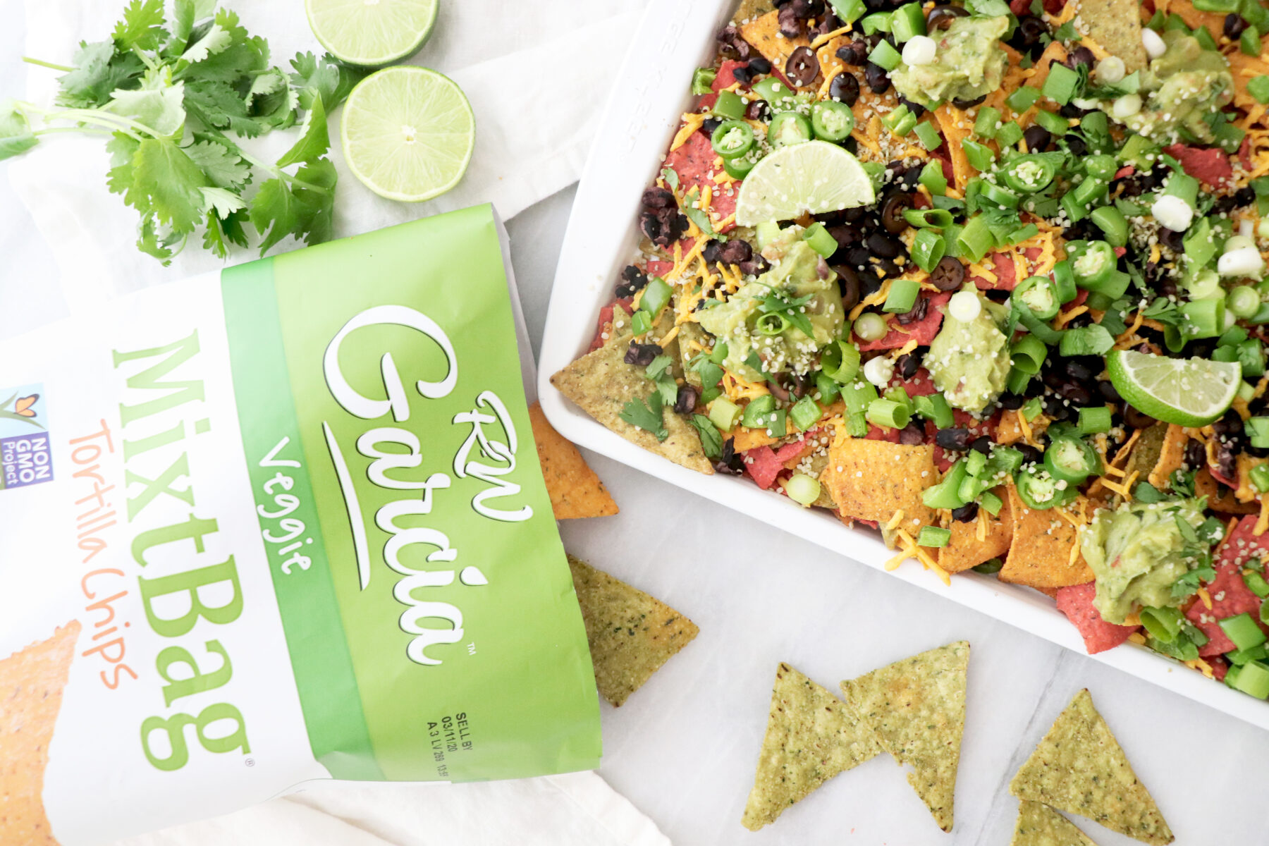 Loaded Green Veggie Nachos – Healthy Grocery Girl
