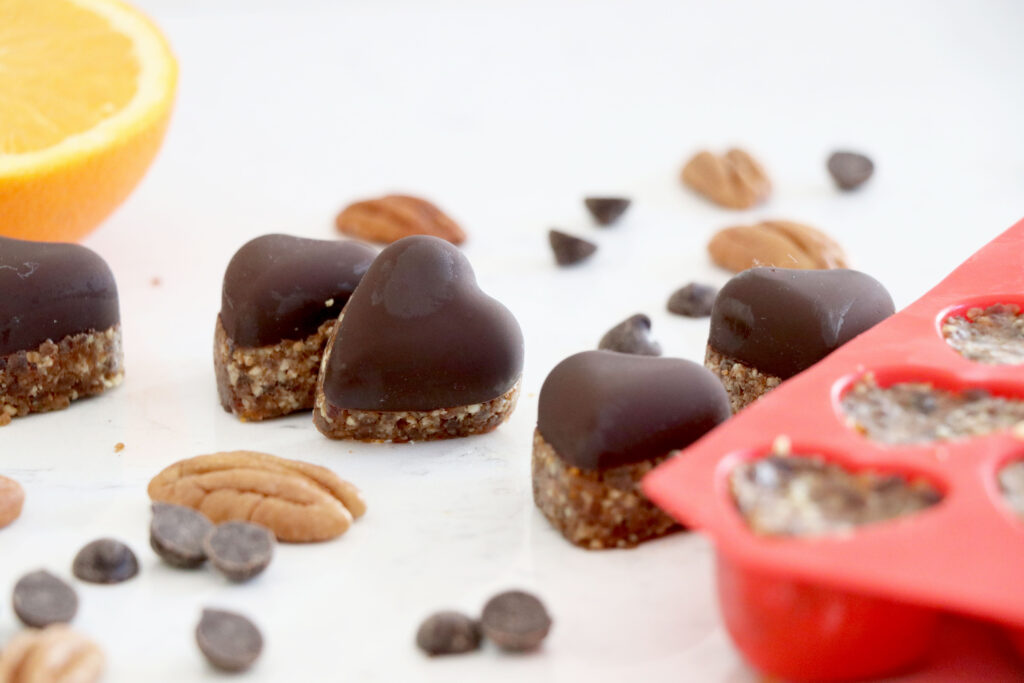 Chocolate Orange Heart Bites – Healthy Grocery Girl