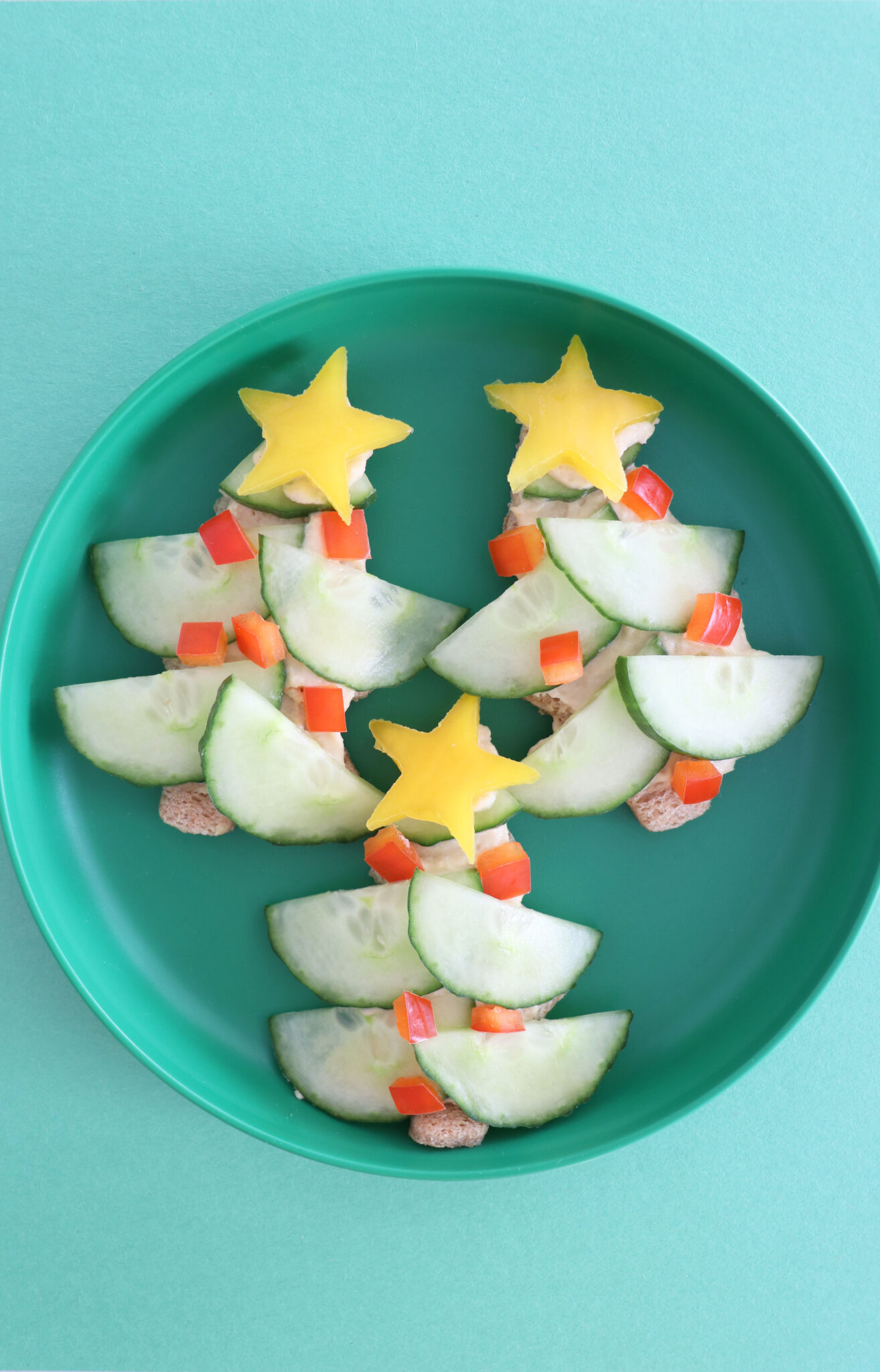 Christmas Snack For Kids Cucumber Trees – Squelo