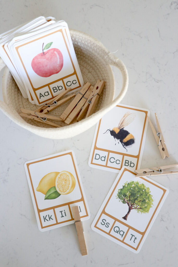 Alphabet Clip Cards – Healthy Grocery Girl